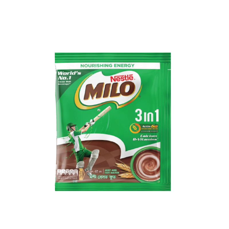 Drinks :: Energy & Malted Drinks :: Nestle Milo 3in1 Pouch 25gm