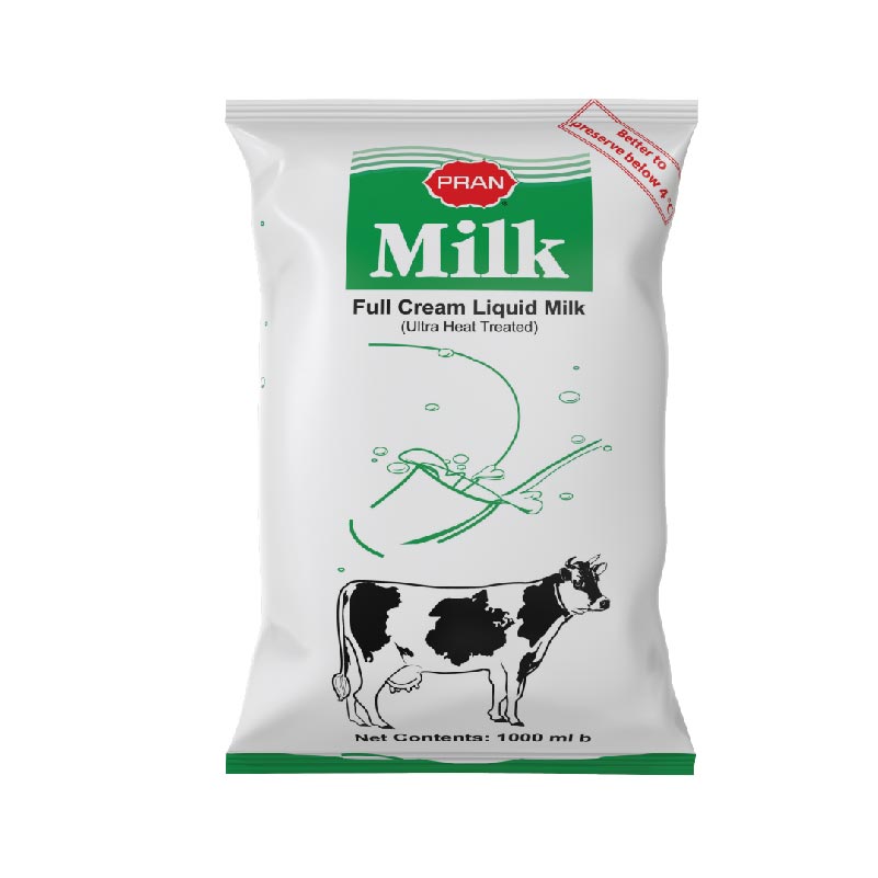 Buy PRAN Pasteurized Milk 1000ml Online at Best Price